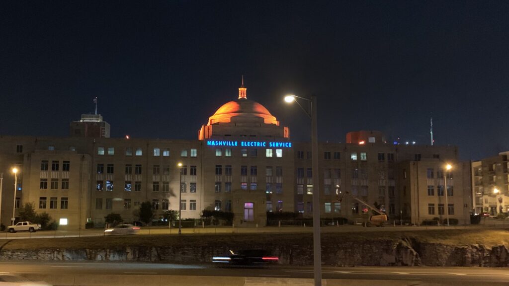 NES Building Glows Orange in Observance of Hunger Action Month ...